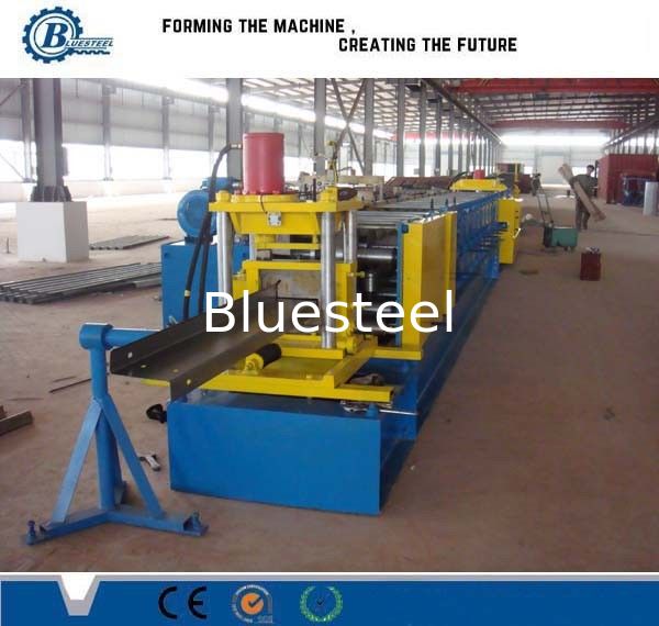 Automatic Hole Punching Sheet Metal z Purlin Forming Machine For Roof Panel