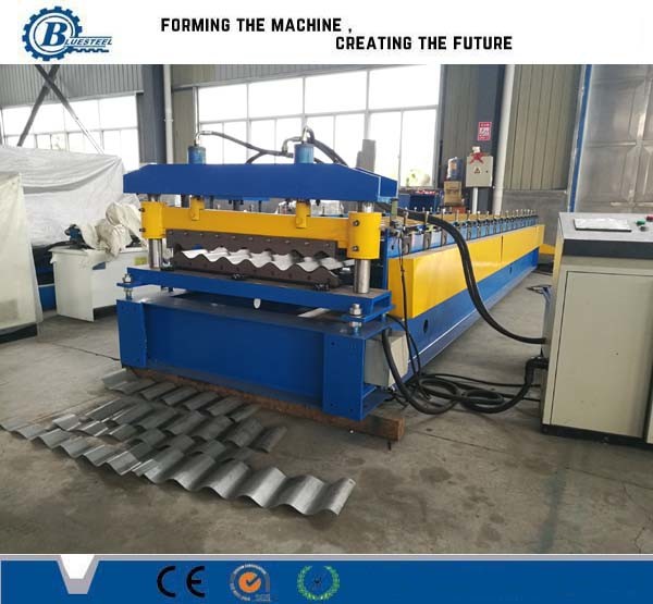 Sheet Metal Roofing High Rib Corrugated Roll Forming Machine For Wall ...